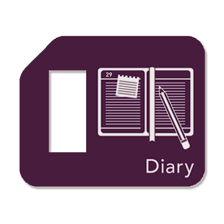'Diary' Visual Reminder Tag for Planning & Organisation – Remindables