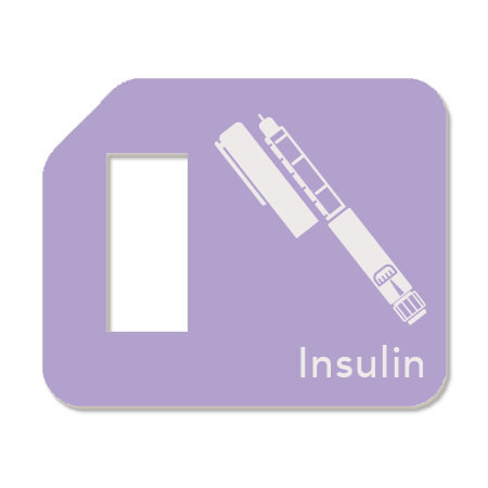 'Insulin' (Lilac) Visual Reminder Tag for Diabetes Care – Remindables